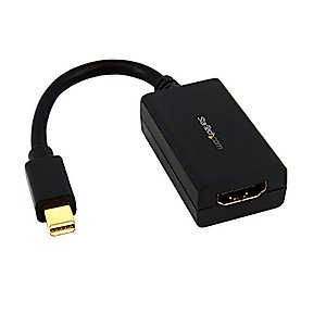 StarTech.com Mini DisplayPort To HDMI Adapter - 1080p - Mini DP To HDMI Monitor/Display/TV - Passive mDP 1.2 to HDMI Adapter Dongle Video Converter - Upgraded Version Is MDP2HDEC (MDP2HDMI)