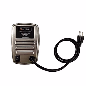 OneGrill 4PM05 Stainless Steel Grill Rotisserie Motor - Electric 13 Watt 110/120 Volt - 72 in./lbs Stall Torque - 5/16 Inch Square Drive - 3 Inch Bracket Fitment