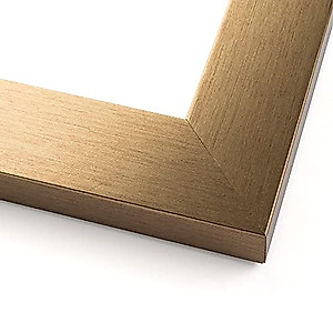 12x16 Wide Bronze Real Wood Picture Frame Width 1.5 Inches | Interior Frame Depth 0.5 Inches | Bronzo Wide Modern Photo Frame Complete with UV Acrylic, Foam Board Backing & Hanging Hardware