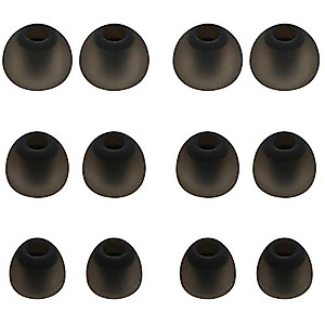 JNSA 6 Pairs of Silicone Ear Tips Compatible with Jay Bird X4 Jay Bird X3 X2 X Jay Bird Run (S/M/L) (JBSML6P)