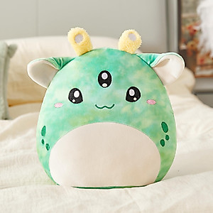 CozyWorld Cute Alien Plush Pillow - 13 Inch Soft and Squishy Stuffed Toy for Kids and Friends,Perfect for Birthdays Holidays and Special Occasions