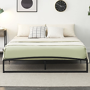 IDEALHOUSE 10 Inch Queen Size Platform Metal Bed Frame Low Profile with storage, Mattress Foundation, No Box Spring Needed