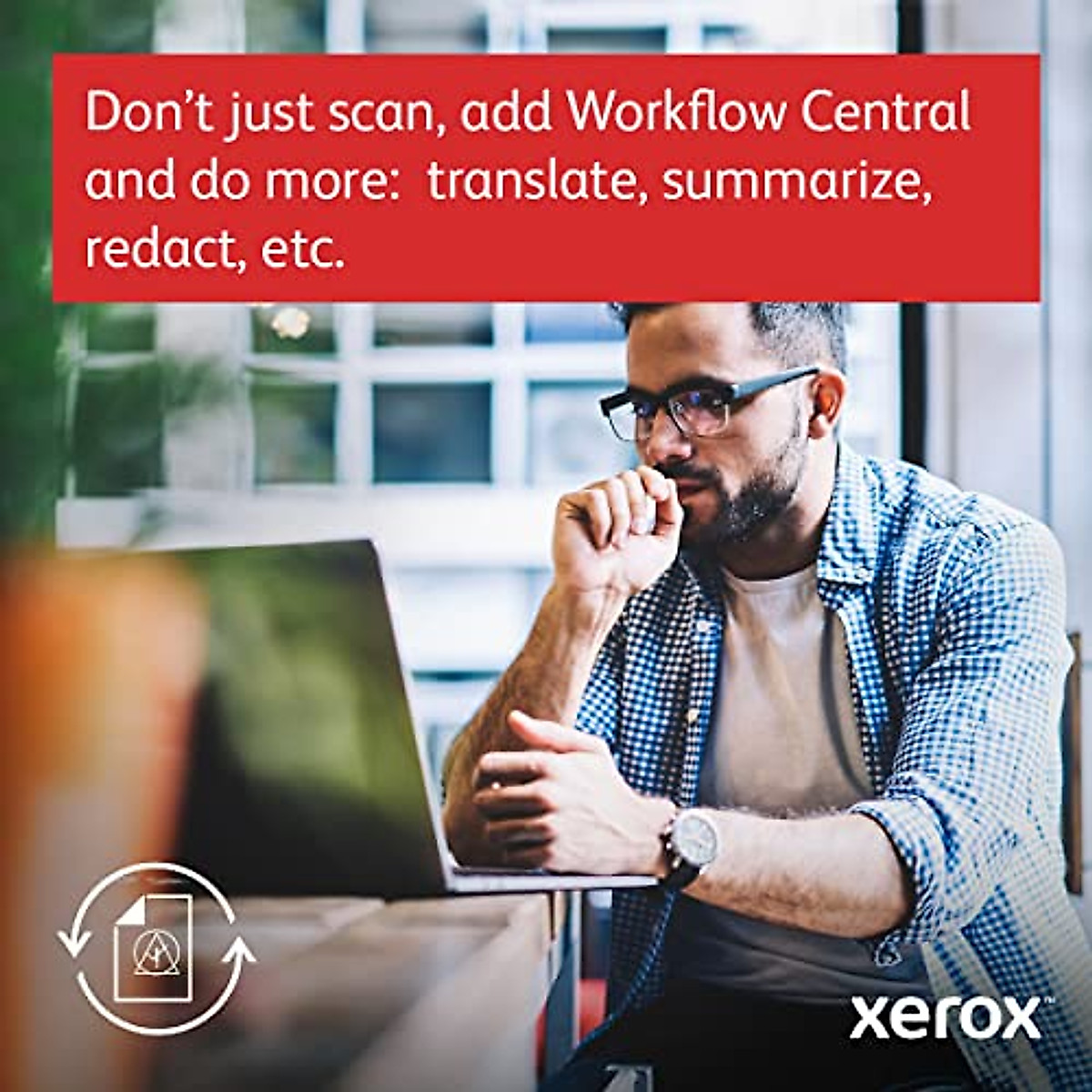 Xerox B225/DNI Multifunction Printer, Print/Scan/Copy, Black and White Laser, Wireless, All in One