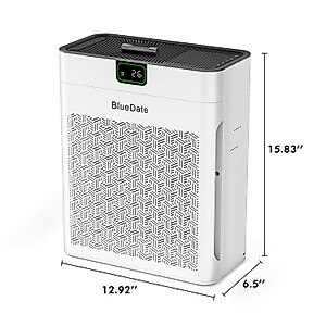 Air Purifiers for bedroom with PM 2.5 Display Air Quality Sensor,Remove Pet Hair Dust Smoke Pollutants Odor, 25dB Sleep Mode, Timer,Aromatherapy,HEPA Air Purifier for Home Large Room up to 1100 Sq Ft