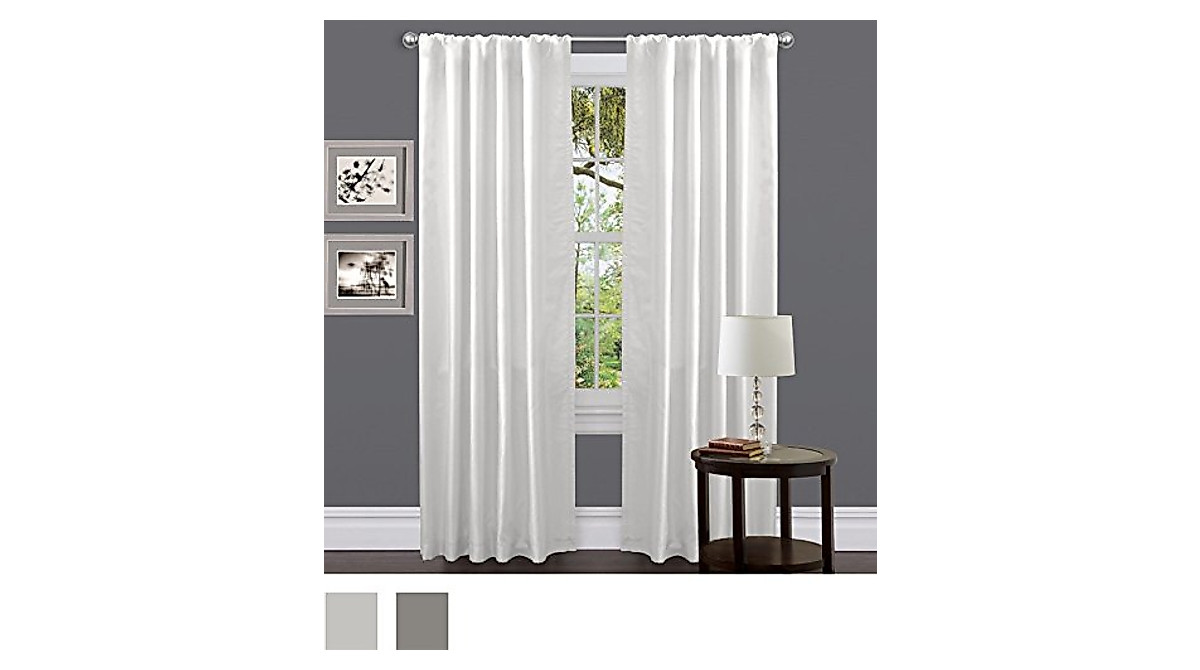 Lush Decor White Venetian Window Panel - Modern & Elegant Curtains