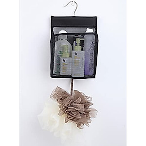 Phying Hanging Mesh Bath Baskets Organizer Storage Shower Caddy College with Hooks for College Dorm Rooms, Gym, Swimming and Travel (1)