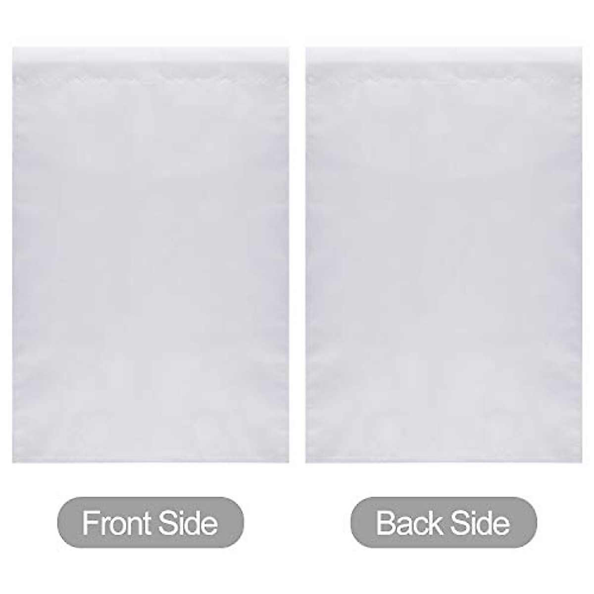 KUUQA 6Pcs Blank Garden Flags, 12Inch x 18Inch Double Sided Garden Flags DIY White Outdoor Yard Flags for Patio Garden Yard Outdoor Home Decorations