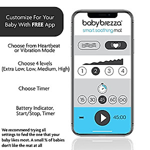 Baby Brezza Smart Soothing Mat - Vibrating Baby Mat/Soother Pad Aides in Calming Fussy Baby for Easier Sleep, Infant: 0-12 Months
