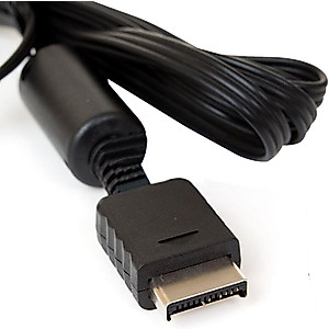 TRADERPLUS 6FT AV to RCA Composite Cable Cord for Sony Playstation 2 (PS2), Playstation 3 (PS3)