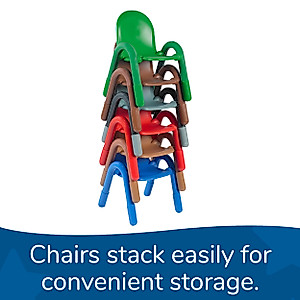 Children’s Factory 9"H BaseLine Chair, Green, AB7909PG, Toddler Preschool, Daycare and Homeschool Furniture, Flexible Classroom Seating, Kids School Desk Chair