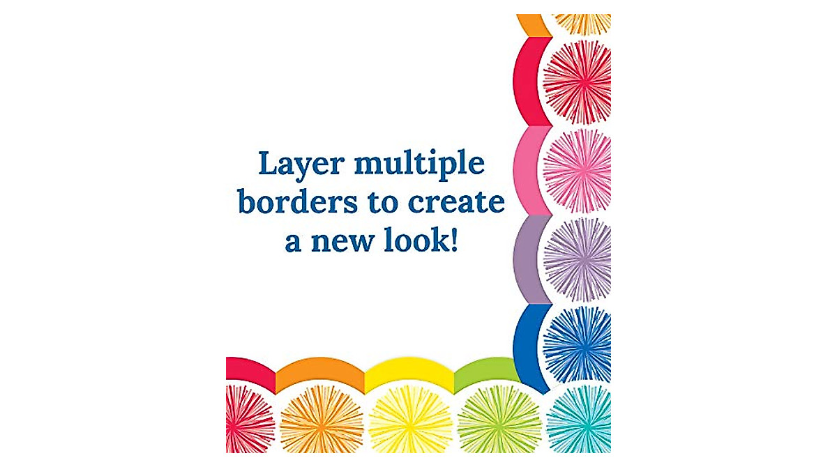 Schoolgirl Style Hello Sunshine Rainbow Bulletin Borders - 39 Feet of ...