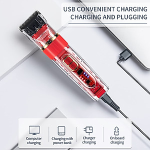 Cat Grooming Clippers, Professional Cat Grooming Kit, Cordless Dog Clippers for Thick Coats, Dog Hair Trimmer, Low Noise Dog Shaver Clippers, Quiet Pet Hair Clippers Tools for Dogs Cats