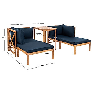 SAFAVIEH PAT6762A Outdoor Collection Ronson 5-Piece Dining Set