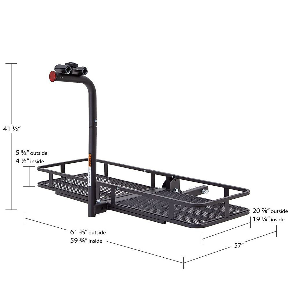 Elevate Outdoor Steel Basket Cargo Carrier with 2- or 4-Bike Rack (2 Bike)