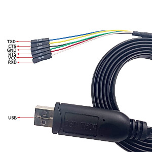 DSD TECH SH-U09G USB to TTL Serial Cable Built-in FTDI FT232RL IC 1.8M/5.9FT