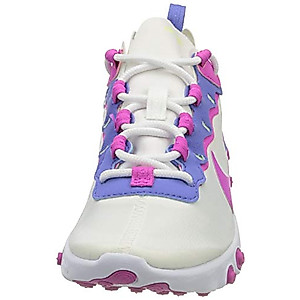 NIKE Women's Race Running Shoe, White Fire Pink Sapphire Barely Volt, 7.5