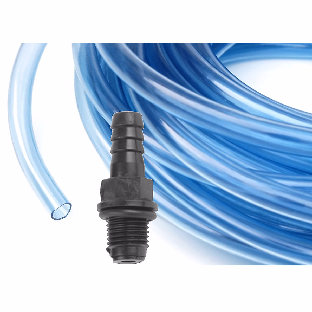 Little Giant CV-10 Check Valve for the following Little Giant Series Condensate Pumps - VCC, VCMA, VCL-14 and VCL-24, 1/4-inch MNPT x 3/8-inch Barbed, Black, 599065