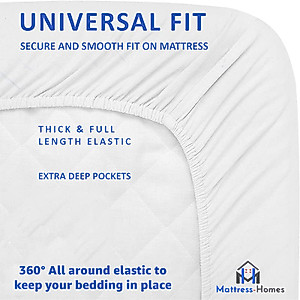 Mattress-Homes Queen 600 Thread Count 100% Cotton Sateen Weave Sheet Set, White Solid, 4 Piece