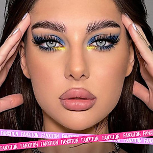 FANXITON DIY Lash Extension Kit - Volume Clusters 40D+50D D Curl Individual Lashes, Thick Eyelash Extension 280 pcs, Thin Band, Bond and Seal, Tweezers