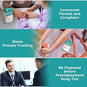 Easy@Home THC Test Strips: Urine Test Kit - Detect Metabolites in Urine with Cutoff Level 50ng/mL- 10 Pack ESTH-115