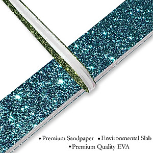 P2P Nails Glitter Colorful Nail File Strips - Manicure and Pedicure Nail Buffers - Double Sided Filers for Shaping and Smoothing Toenails and Fingernails (Regular, 10)