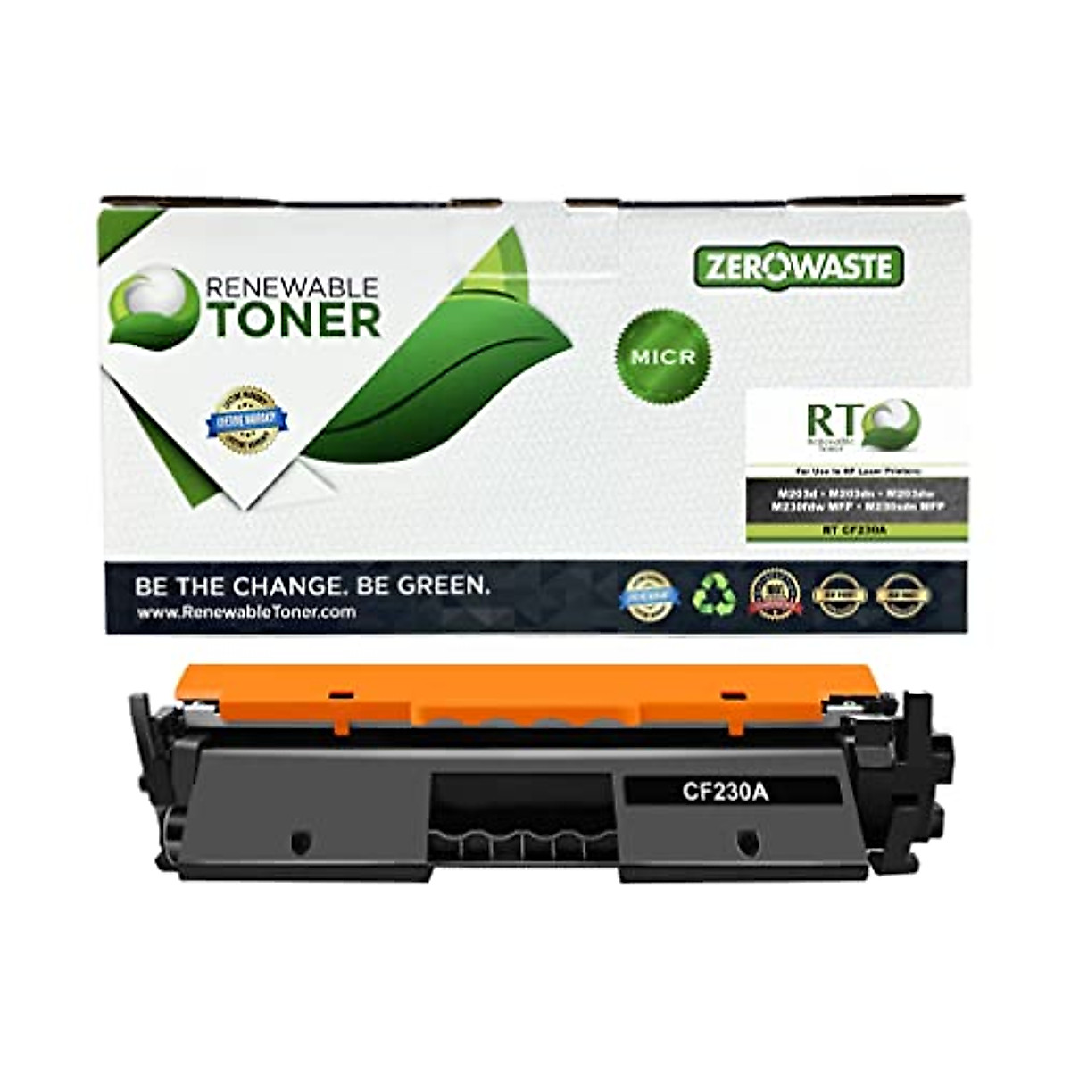 Renewable Toner Compatible MICR Toner Cartridge Replacement for HP 30A CF230A for Laserjet M203 M227