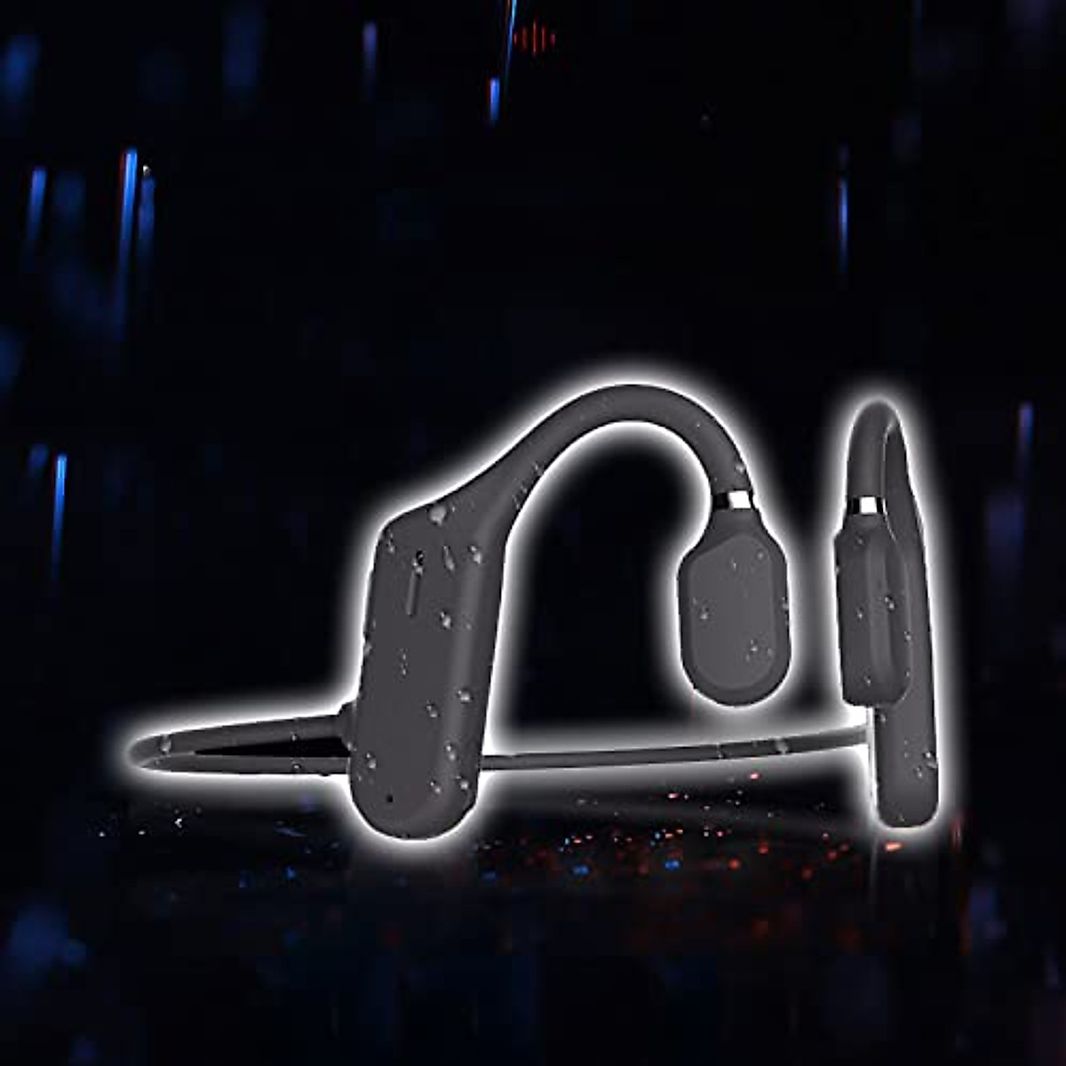 ZUBANA Bone Conduction Headphones, Workout Headphones for Menand Women, with Built-in Mic, Waterproof Earphones, Running, Cycling, Hiking, Gym, Climbing & Driving-Gray