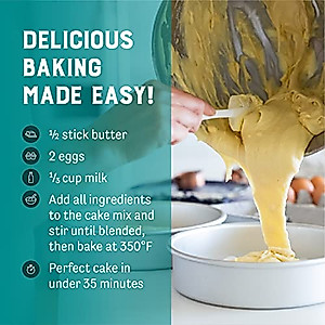Judee's Yellow Cake Mix 10 oz - Baking Supplies - Super Moist and Rich - Great Pantry Essential - 100% Non-GMO, Gluten-Free and Nut-Free - Use for Baking and Decorating