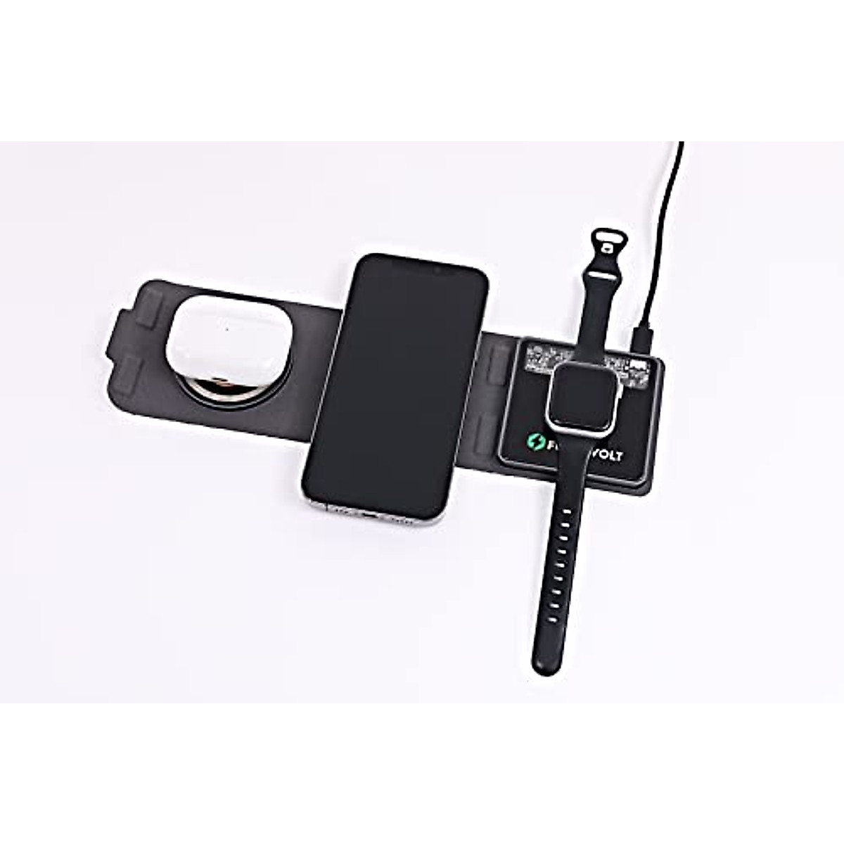 3 in 1 Charging Station Apple, Magnetic Wireless Charging Pad, belken 3 in 1 Wireless Charging Station Apple for All Wireless Supporting iPhone and Watch Charging Station, Wireless Charger 3 in 1