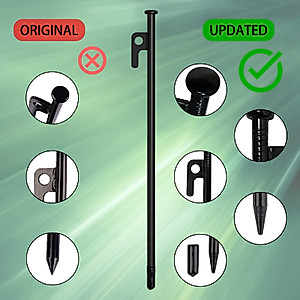 Tree Stakes Kit, Heavy Duty Tent Stake Tree Staking and Supports for Hurricane Protection - Garden Stakes Straightening Kits, Include 3 PCS Straps, 3Pcs Tree Stakes, 3Pcs Rope(16 in)