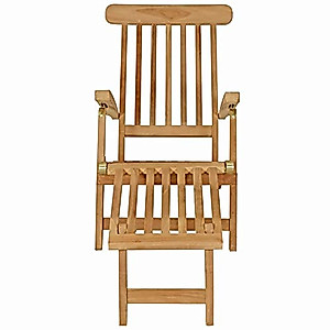 Seven Seas Teak Siesta Key Outdoor Patio Steamer Chair, Made from Solid Teak Wood