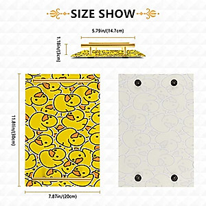 Duck Cartoon Bathroom Vanity Tray Bath Decorative Vanity Tray for Bathroom Counter Serving Organizer Jewelry Plate Holder with Handles Countertop Storage for Table Kitchen