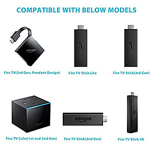 Remote Replacement 2nd Gen L5B83H Fit for Amazon Fire TV Stick 4K, Fire TV Cube 1st Gen 2nd Gen, Fire TV Stick 2nd Gen, Fire TV 3rd Gen, Pendant Design with Voice Search