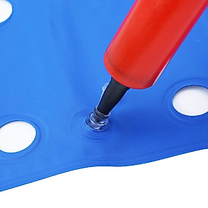 Yosoo Health Gear Inflatable Chair Pad, 25 Holes Inflatable Seat Cushion Air Filled Chair Cushion Anti Bedsore Decubitus Chair Pad Mat with Inflatable Pump for Wheel Chair and Daily Use