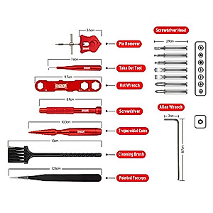 Kingdom Tools for Reel Maintenance 10pcs Bearing Tool for Spinning Reel Repair Kit for Baitcasting Reel Lightweight Use Tools
