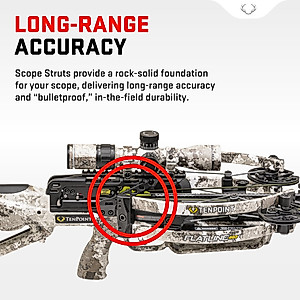 TenPoint Flatline 460 Crossbow - 460 FPS - Fastest Compact Crossbow on The Market - Includes 100-Yard EVO-X Marksman Elite Scope, ACUslide Cocking & De-Cocking System & 6 EVO-X 16 Carbon Arrows