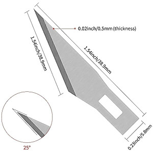 DIYSELF 300 PCS Exacto Knife Blades 11, High Carbon Steel Exacto Blades, Craft Knife Blades, 11 Exacto Knife Refill Blades with Storage Case for Scrapbooking, Stencil, Exacto Replacement Blades