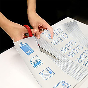 BAZIC Book Cover Clear Self Adhesive Bookcover 18" X 1.5 Yard (54"), Laminate Pack Cover Books Documents, Film Easy Peel, 1-Roll