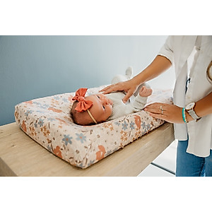 Premium Knit Changing Pad Cover by Copper Pearl: Soft, Stylish, and Universal Fit for All Standard Diaper Changing Pads, Trendy Design Changing Pad Covers, Eden