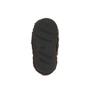 Wonder Nation Toddler Boy Aline Cute Critter face Fur Slippers (7-8 Toddler Brown