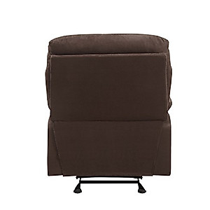 Acme Furniture Arcadia Recliner in Chocolate and Brown