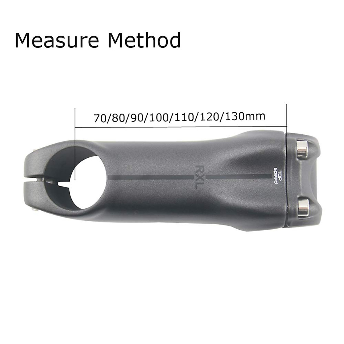 RXL SL Stem Bike Road Bicycle Stem Road Bike Carbon Stem 6 Degree Bike Road Carbon Stem for Mountain Bike 100mm 31.8mm Black UD Matte 6° 100mm MTB Stems