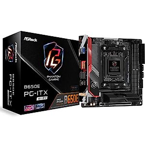 ASRock B650E PG-ITX WiFi AMD Ryzen 7000 Series CPU Compatible (Soket AM5) B650 Mini-ITX Motherboard