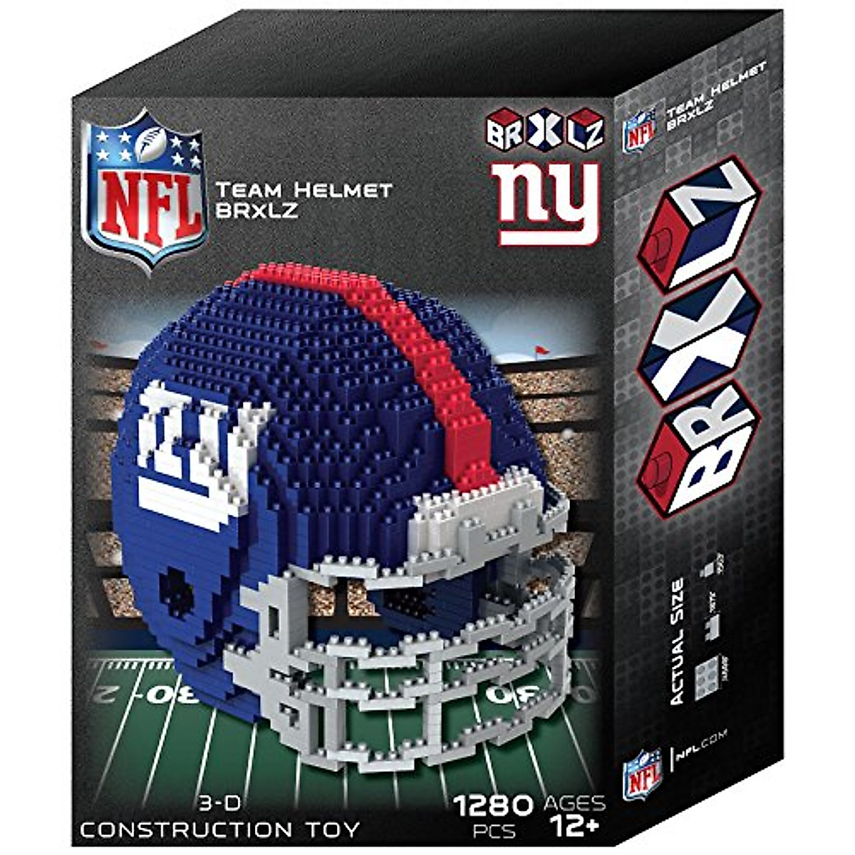 FOCO New York Giants NFL 3D BRXLZ Construction Toy Blocks Set - Helmet