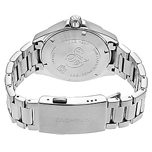 Tag Heuer Mens WAY1110.BA0910 'Aquaracer' Stainless Steel Black Dial Bracelet Watch