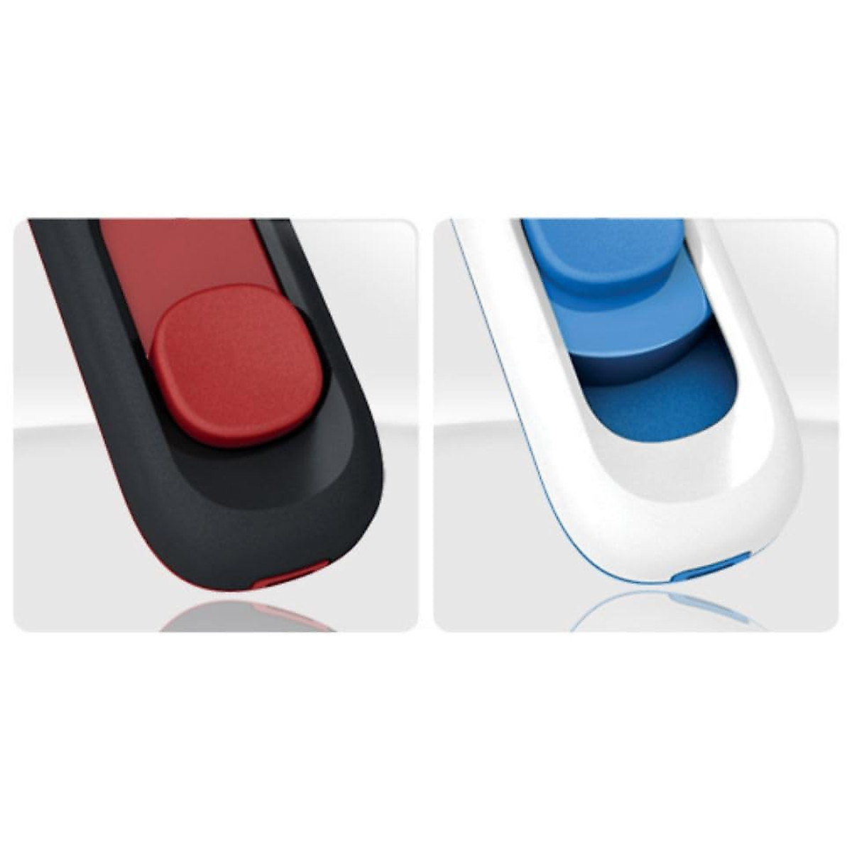 A-DATA TECHNOLOGY C008 16GB USB 2.0 Retractable Capless Flash Drive, Black/ Red (AC008-16G-RKD)
