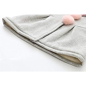 CoKate Infant Baby Girl Fall Winter Hooded Coat Sweet Rabbit Jackets Outerwear (Grey, 12-18 Months)