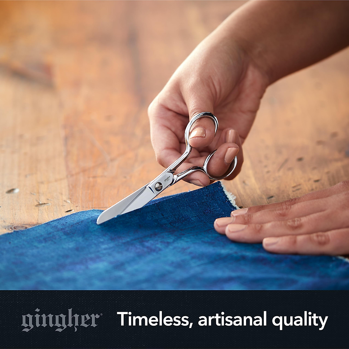 Gingher Knife-Edge Sewing Scissors (5 in.), (5 in.), Silver