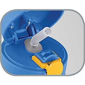 Thermos Foogo Vacuum Insulated Straw 10 oz Bottle, Blue (BS535BL003)