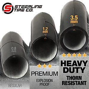 16 x 1.75/1.95/2.125 Heavy Duty Thorn Resistant Inner Tube Replacement for All Baby Trend Expedition Jogger Strollers and More! [2-Pack] Steerling Tire Co.
